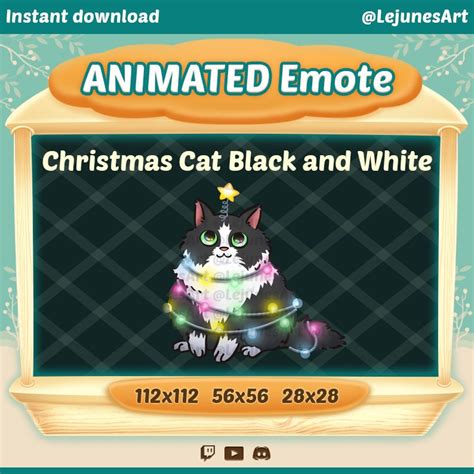 Animated Cat Emote Cat Meme Twitch Emotes Black And White Cat Twitch