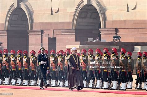 Sultan Of Oman Haitham Bin Tariq Inspects Guard Of Honour During His