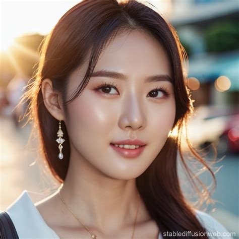 Beautiful Korean Woman With Bright Skin Stable Diffusion Online