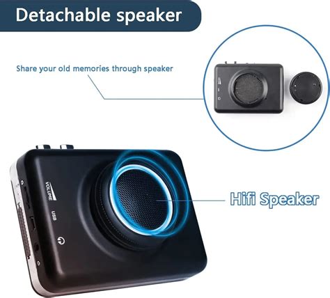 Portable Walkman Auto Reverse Cassette Player With Speakerearphone