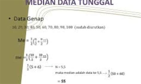 Pengertian Dan Rumus Menghitung Median Beserta Contoh Soal Median Data