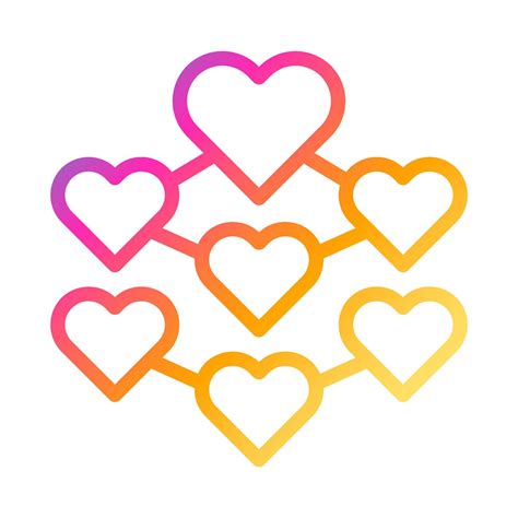 Decoration Icon Gradient Style Valentine Illustration Vector Element