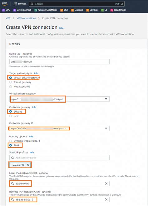 Use IPsec VPN To Connect Alibaba Cloud VPCs To Amazon VPCs VPN