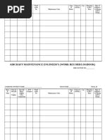 Aircraft Engineers Maintenance Experience Logbook Pdf