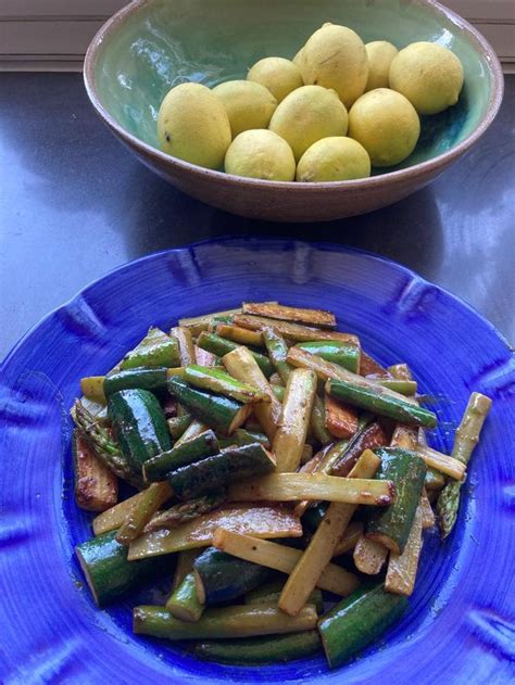 קישואים ואספרגוס בחמאת מיסו Vegetables Food Asparagus