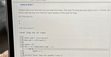 Solved Jump To Level 1integers Startnum And Endnum Are