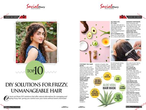 Top 10 Diy Solutions For Frizzy Unmanageable Hair Social Diary