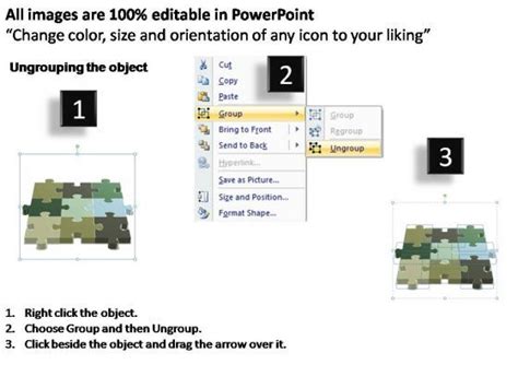 Powerpoint Process Diagram X Rectangular Jigsaw Puzzle Matrix Ppt