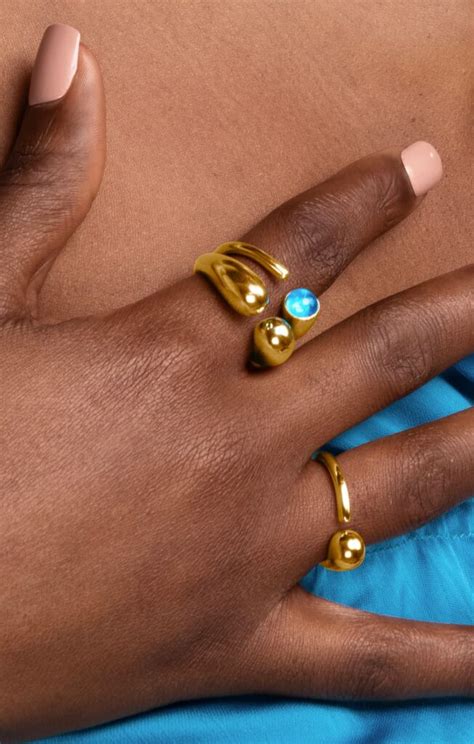 Glass Delicate Dash Ring Souk And Wanderlust
