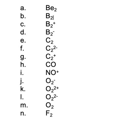 Solved Write The Orbital Diagram For Each Of The Species Chegg Com