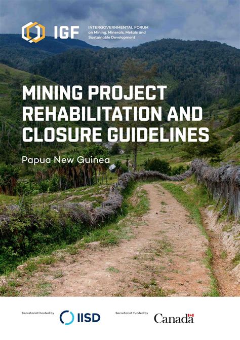 Mining Project Rehabilitation And Closure Guidelines Papua New Guinea