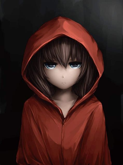 Аниме девушка в капюшоне фото и картинки Abrakadabra Fun
