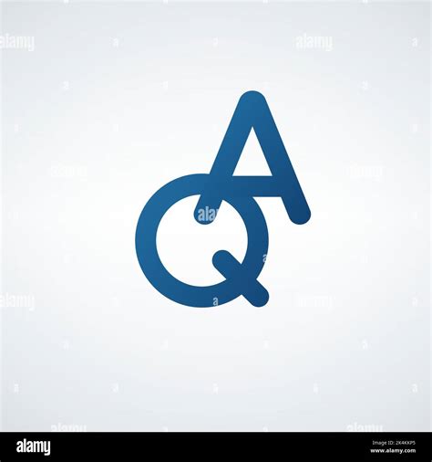 Questions And Answers Icon Q And A Letters Vector Minimal Trendy Thin Line Illustration For