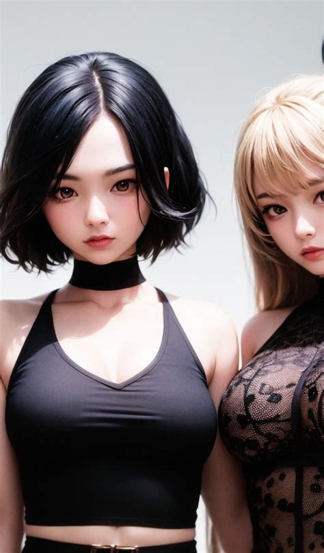 Скачать обои Asian Long Hair Short Hair Tattoo Women Brunette
