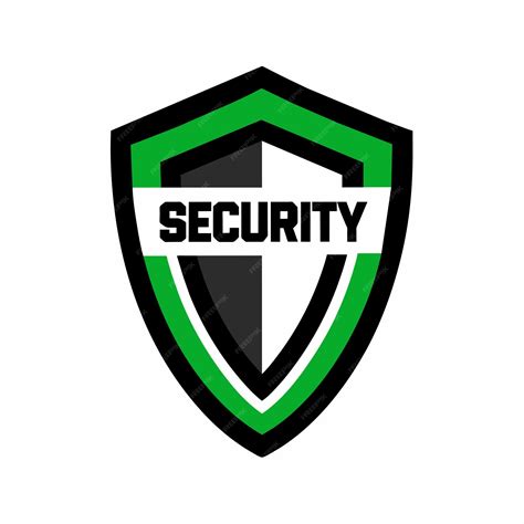 Premium Vector A Shield With The Word Security On It