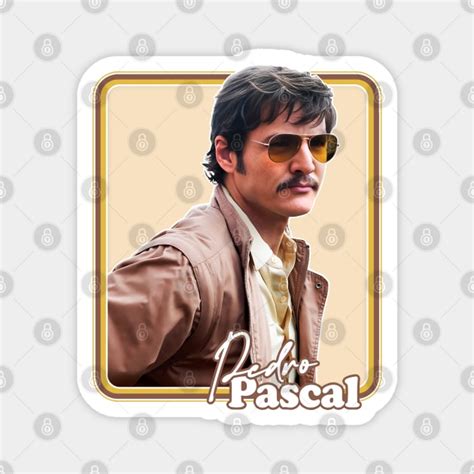 Pedro Pascal Retro Fan Artwork Pedro Pascal Magnet Teepublic