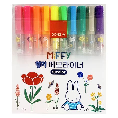 동아 실용적인 N7113adef61 미피 향기 메모라이너 형광펜 10색 세트 홈플러스 택배배송