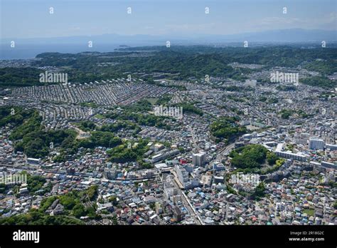 Oppama Station Aerial Shot From The East Side Towards Enoshima