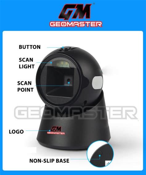 GEOMASTER Table Scanner Table Barcode Scanner Laser Flatbed Barcode