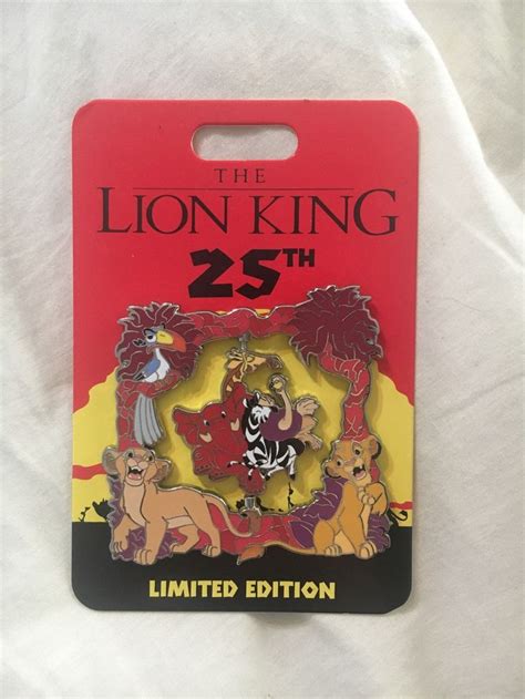 Lion King Th Anniversary Pin On Mercari Lion King Th Anniversary Disney Pins