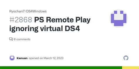PS Remote Play Ignoring Virtual DS Issue Ryochan DS Windows GitHub