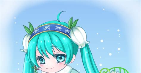 雪ミク 雪ミク2015 おざわさくらのイラスト Pixiv