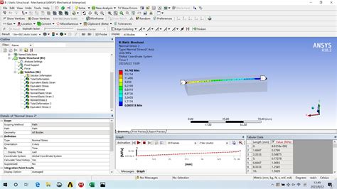 Ansys Workbench在实体上添加路径，并导出该路径上变形应力应变 哔哩哔哩