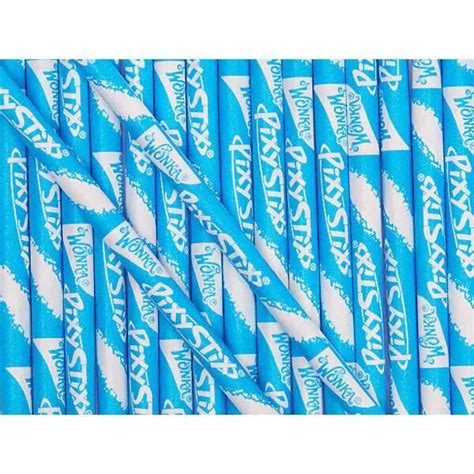 Pixy Stix Candy Powder Straws Blue 50 Piece Bag Candy Warehouse