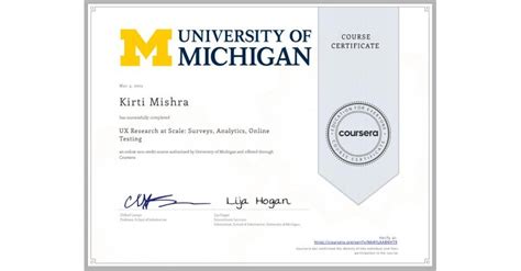 Kirti Mishra On Linkedin Completion Certificate For Ux Research At