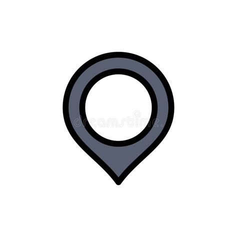 Location Map Marker Mark Flat Color Icon Vector Icon Banner
