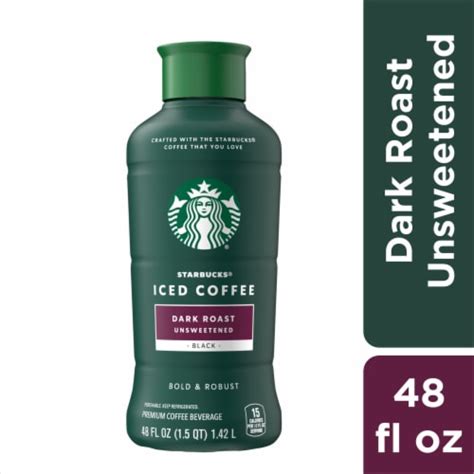 Starbucks® Dark Roast Unsweetened Black Iced Coffee Carton 48 Fl Oz