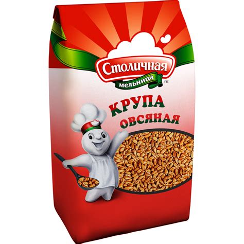 Крупа овсяная «Столичная мельница недробленая 900 г купить в Минске