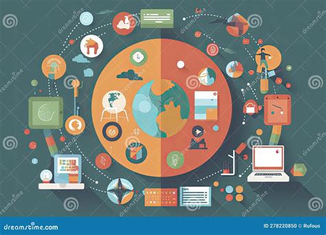 Education School Computer Network Technology Conceptvector