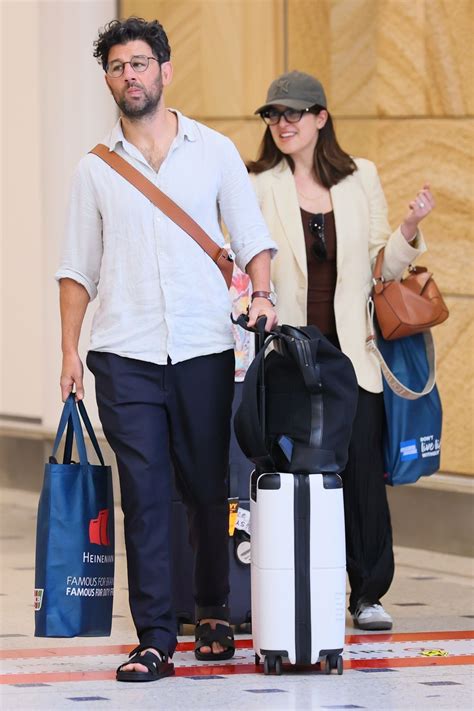 Sarah Abo And Cyrus Moran Arrives At Sydney Airport 08272023 Hawtcelebs