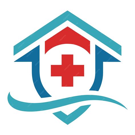 Healthcare Center Logo Design As Vector Art And Illustration Premium