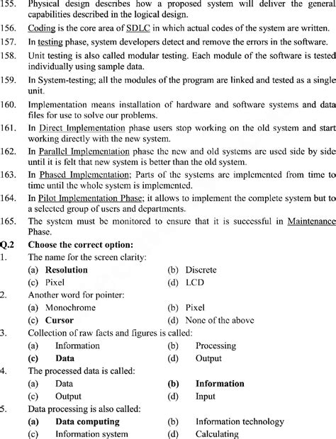 SOLUTION 11th Computer Science Chapter 1 Mcqs Studypool