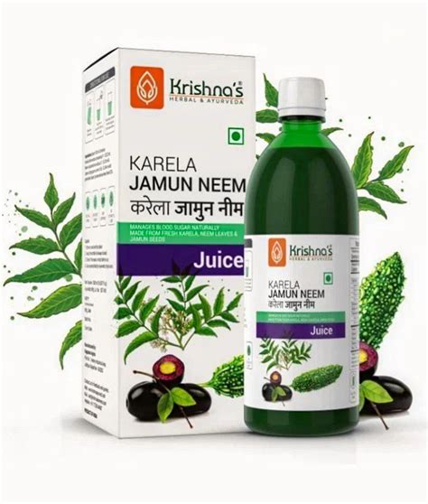 Karela Jamun Neem Juice 1000 Ml Packaging Type Bottle At ₹ 320