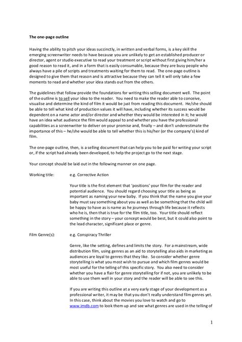 9 Script Outline Examples