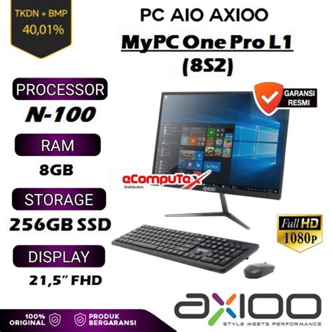Jual Pc Desktop Aio Mypc All In One Pro L1 8s2 N 100 8gb 256gb Ssd 21