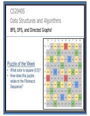 Understanding BFS, DFS, and Directed Graphs in Data Structures | Course Hero