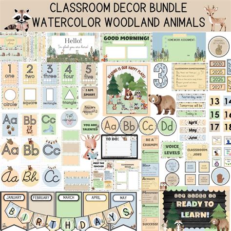 Woodland Classroom Theme Etsy