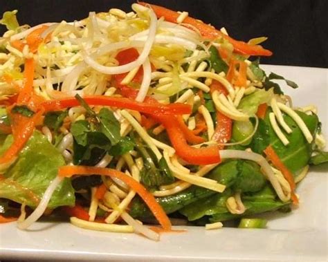 Crispy Noodle Salad With Sweet And Sour Dressing Recipe