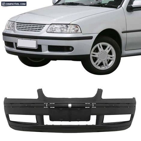 Parachoque Dianteiro Gol Parati Saveiro G3 2000 A 2002 Preto Liso