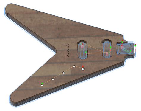 Gibson Flying V Guitar Body Digital Cad File Chordgear