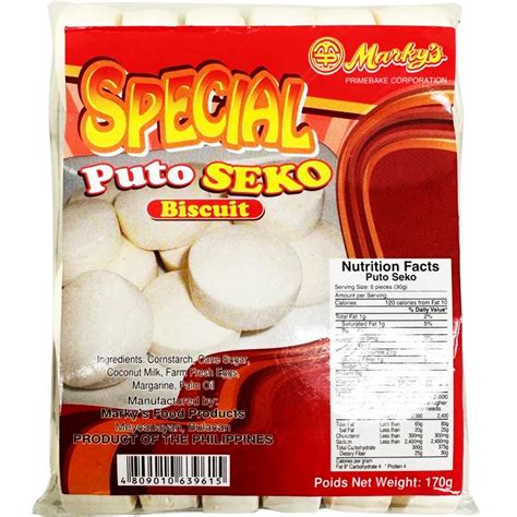 Markys Special Puto Seko Biscuit Plain 170 G Sukli Filipino