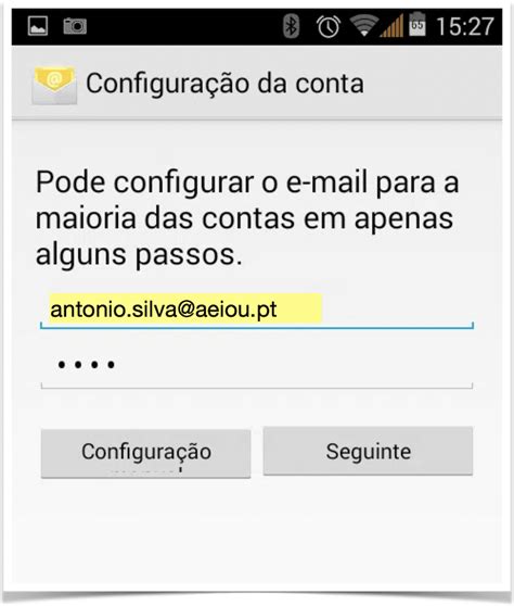 Configurar O E Mail Em Android Mail AEIOU