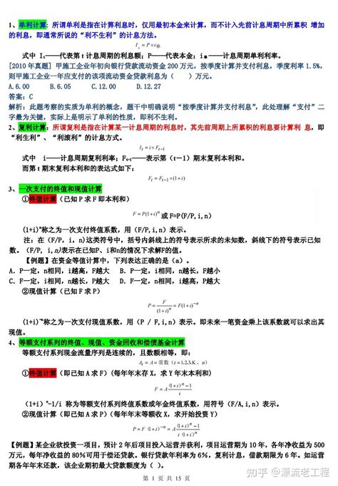 没背没背你就亏大了！ 7月就背刘戈整理的61个核心公式，一建经济92你就亏大了！ 7月就背刘戈整理的61个核心公式，一建经济92 知乎