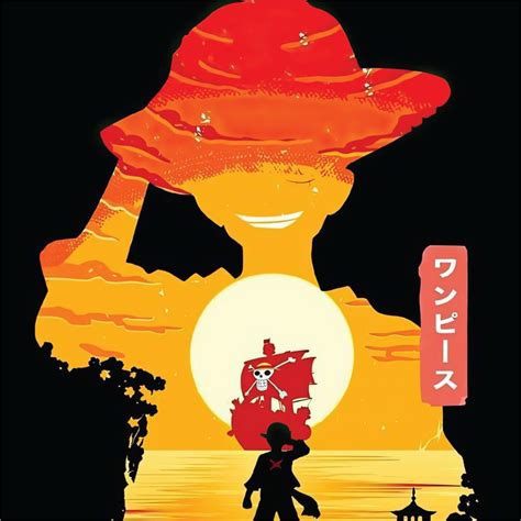 One Piece Ruffy S Schatten LED Bild Arte Delle Anime Sfondi