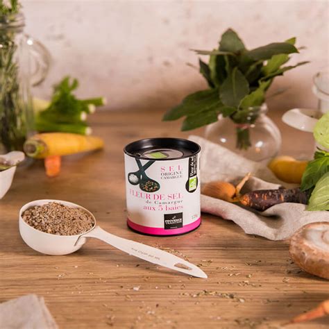 Fleur De Sel De Camargue Aux 5 Baies BIO Provence Tradition
