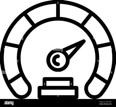 Speed Internet Indicator Icon Outline Speed Internet Indicator Vector